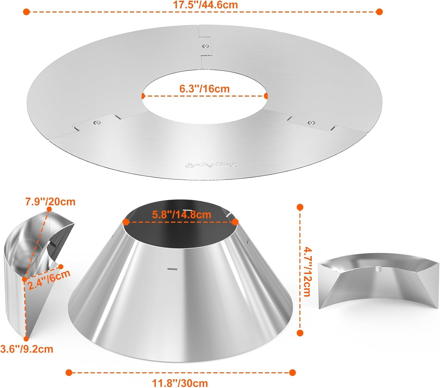 Charcoal Basket, BBQ Whirlpool Stainless Steel Ash Basket with Water ...