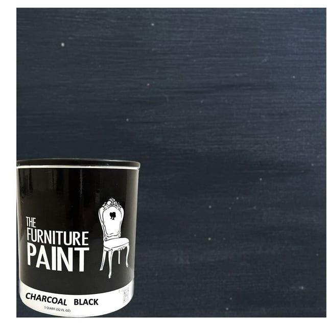 Charcoal Black, The Furniture Paint, Ultra Matte Chalky, 1 Step Finish ...