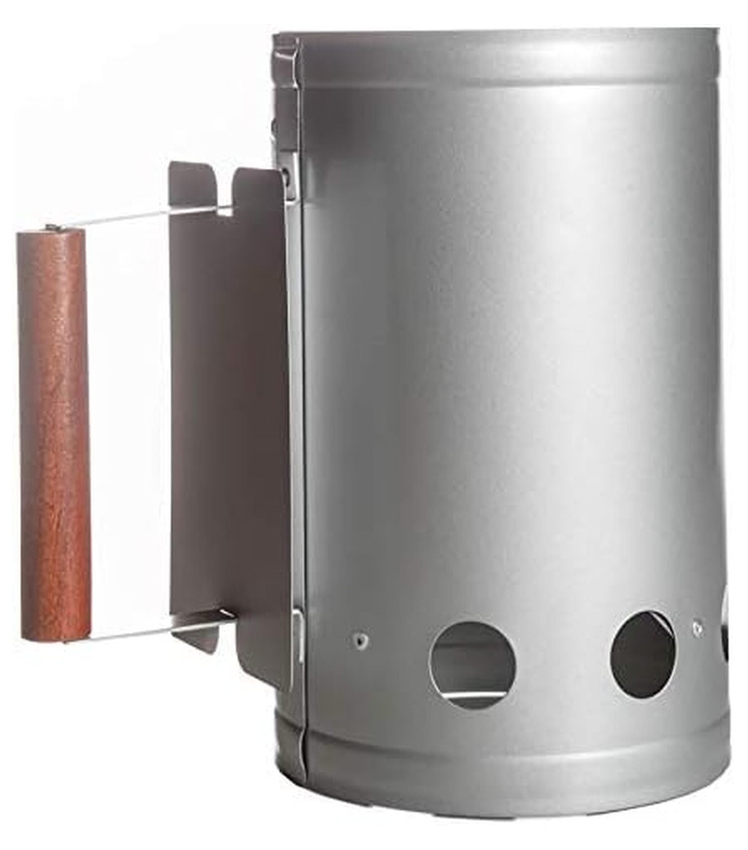 Charcoal Chimney Starter - Lightweight Aluminum Design with Wooden ...