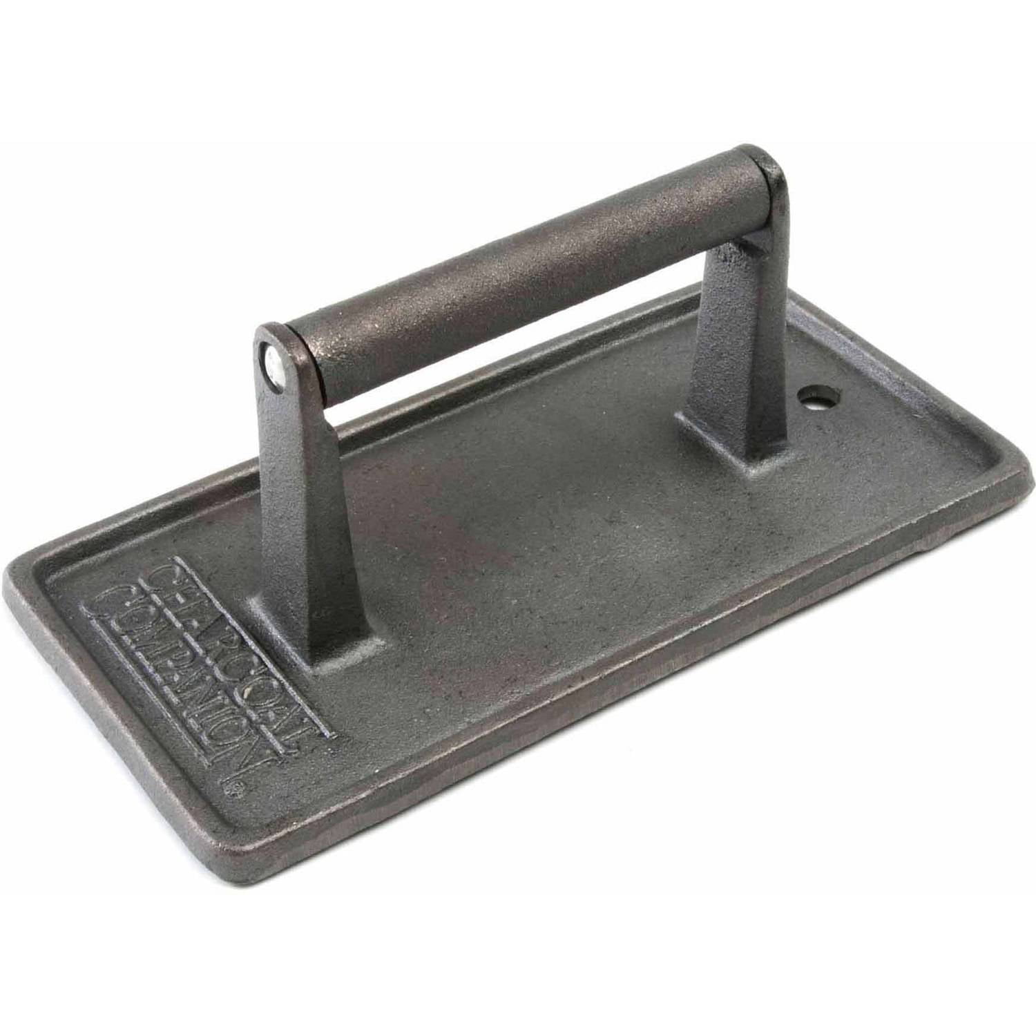 Charcoal Companion Cast Iron Rectangular Grill Press/8.75" - Walmart.com