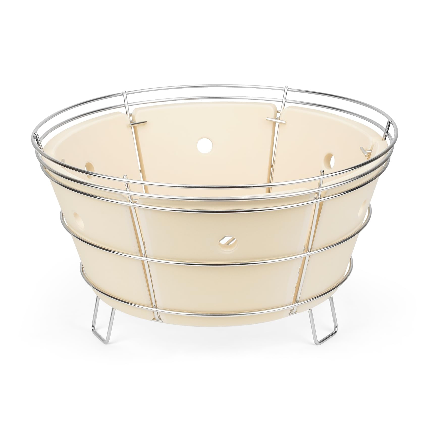 Charcoal Firebox Set, Stainless Steel Charcoal Ash Basket with Heat ...