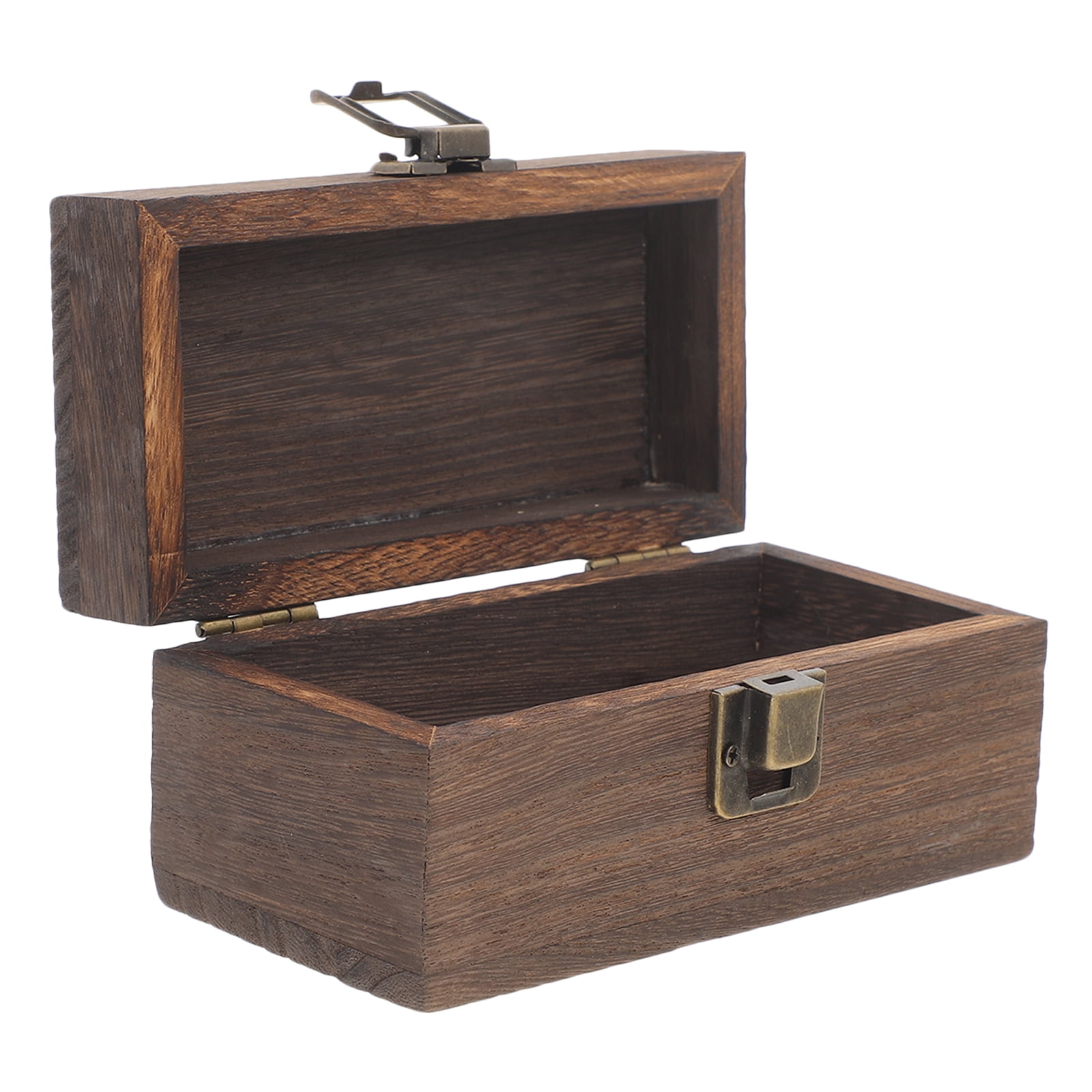Charcoal Fired Jewelry Box Antique Storage Bin Bins Wood Boxes Vintage ...