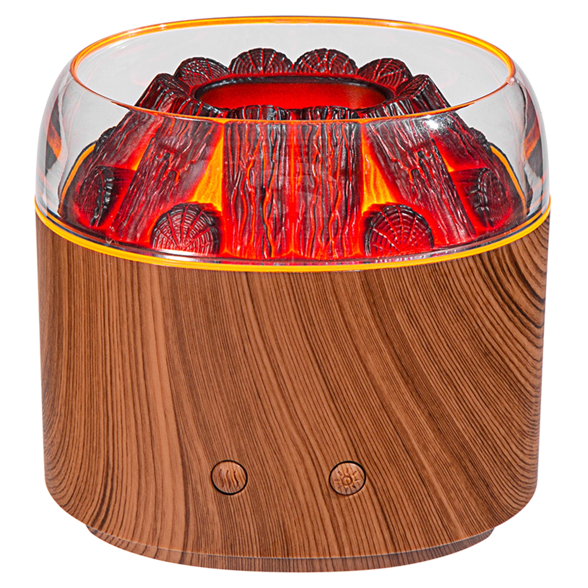 Charcoal Flame Aromatherapy Essential Oil Diffuser 160ml, Ultrasonic ...