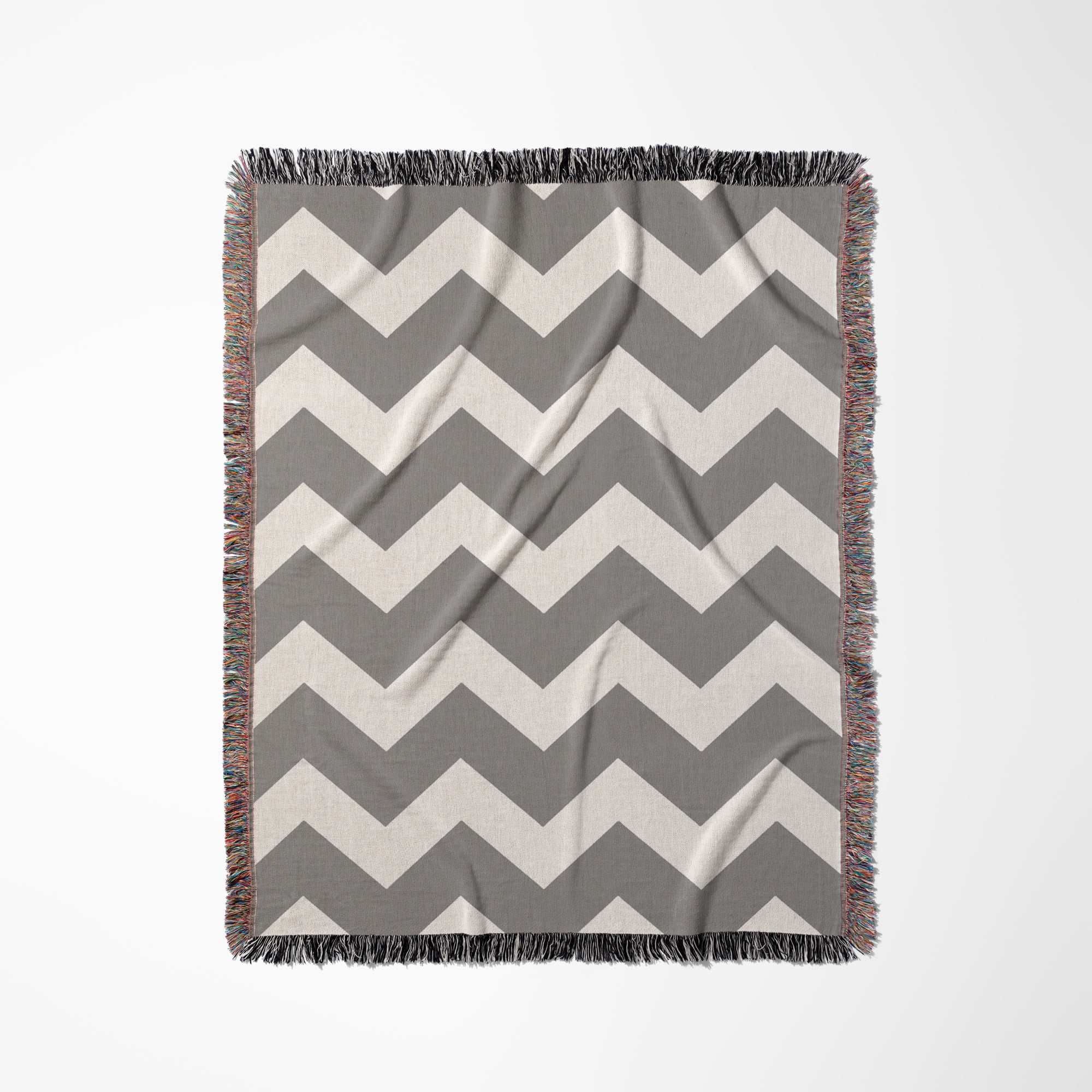 Charcoal Grey And White Zig Zag Chevron. Dark Gray Zigzag Pattern ...