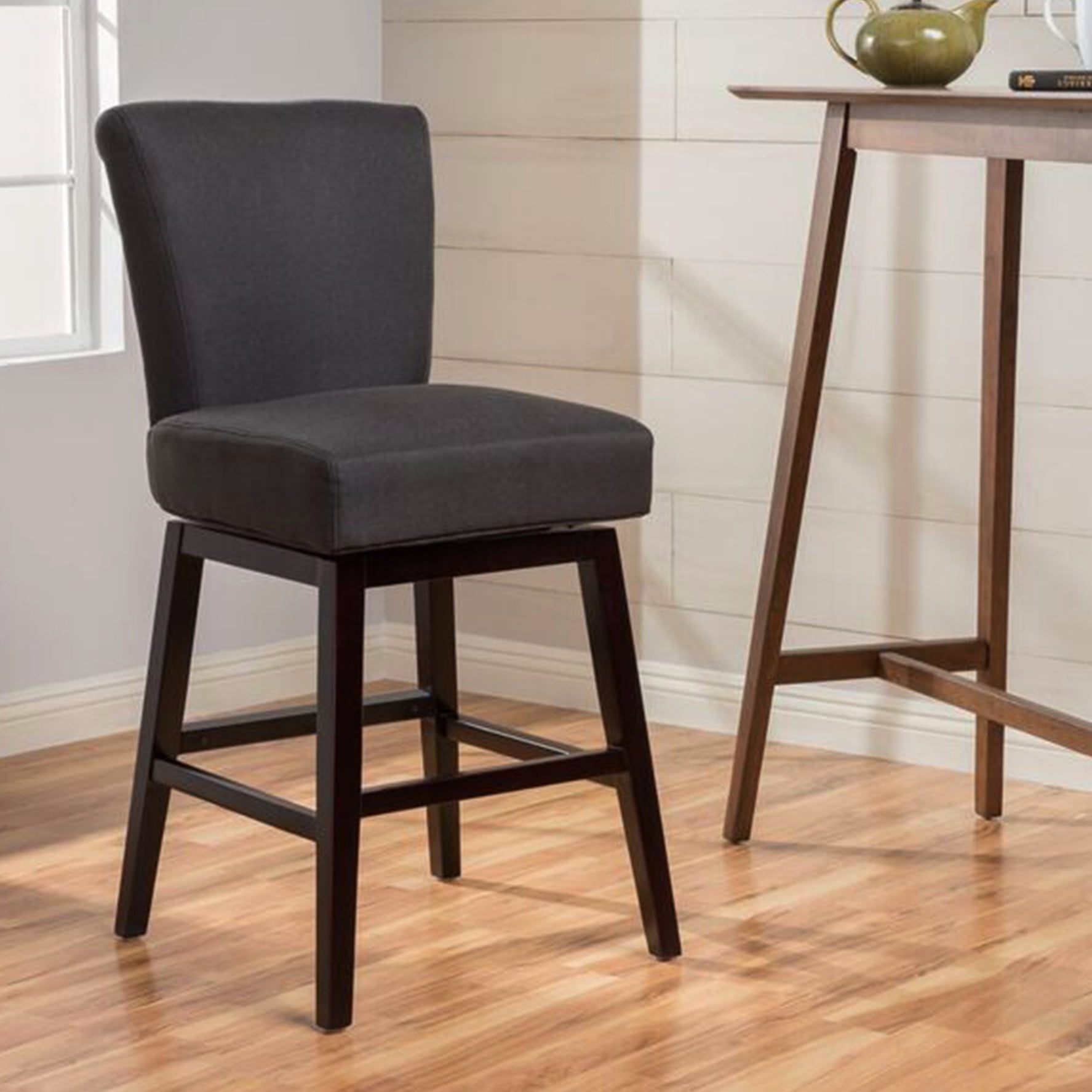 Charcoal Grey Fabric Stool - Easy to Assemble, Suits Various ...