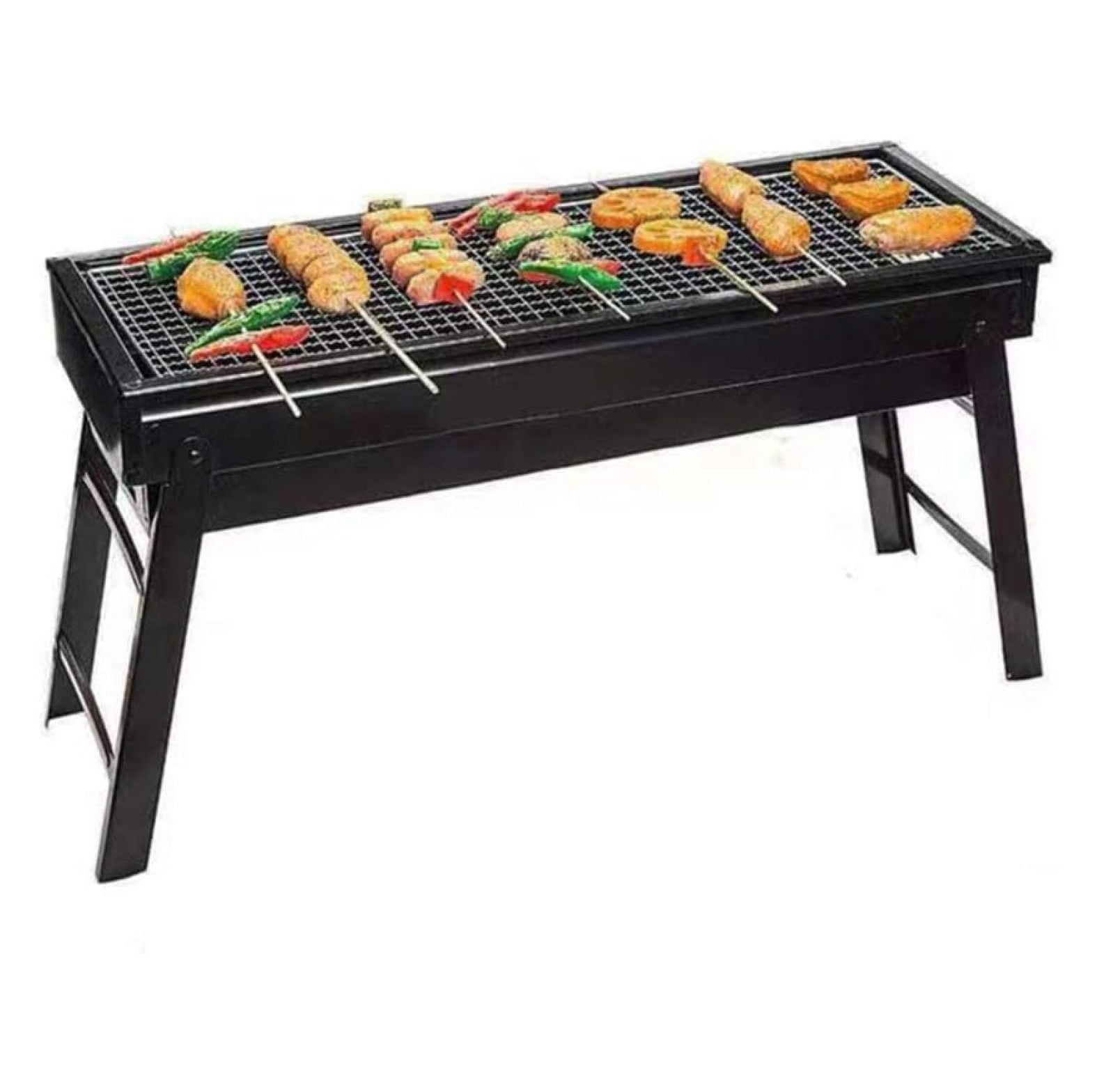 Charcoal Grill BBQ Barbecue Portable BBQ Grill Stainless Steel Kabab ...
