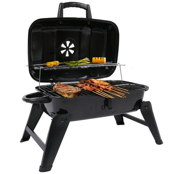 Charcoal Grill BBQ Folding Portable Barbecue Grill, Barbecue Desk ...