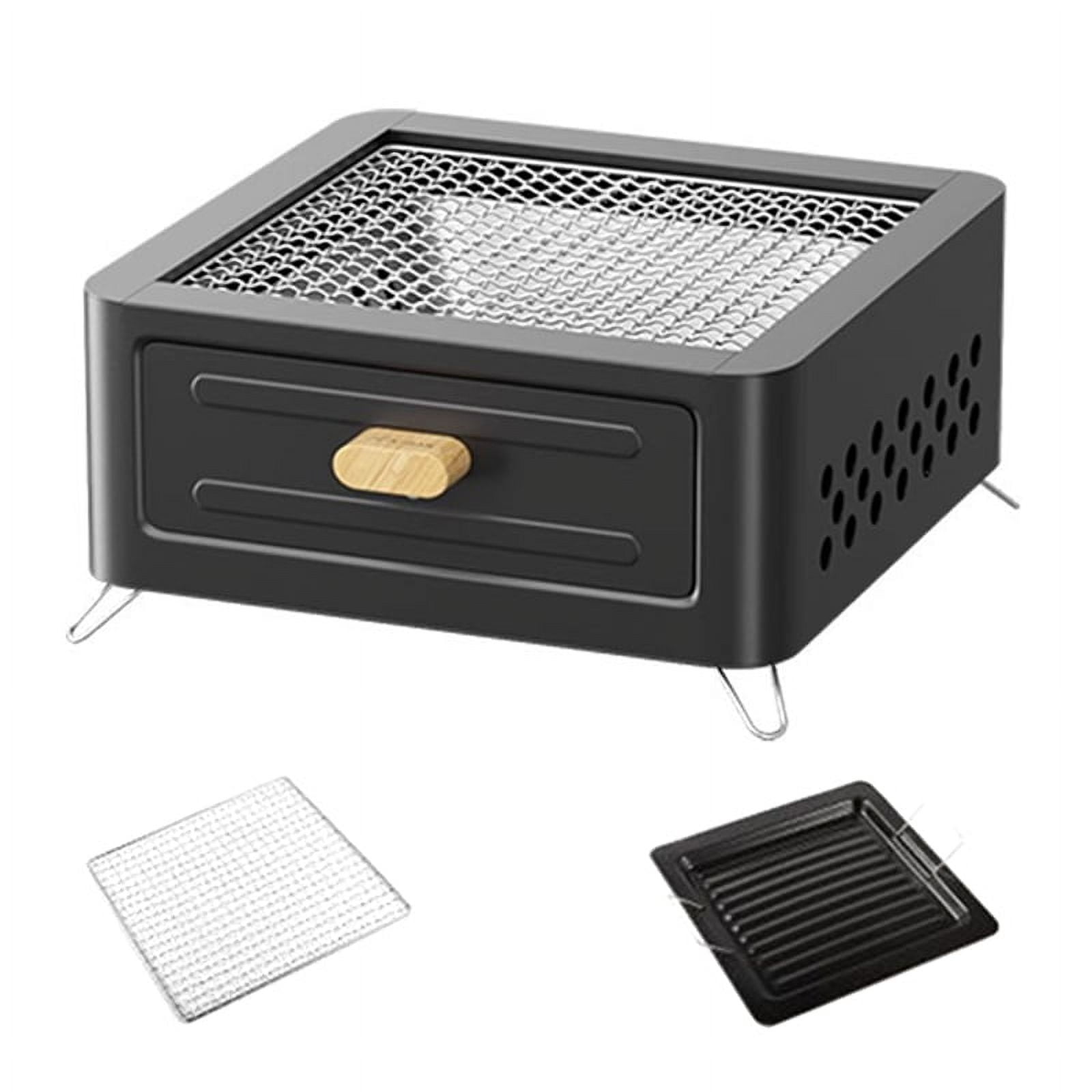 Charcoal Grill, BBQ Grill Folding Portable Smoker Grill, Barbecue Grill ...