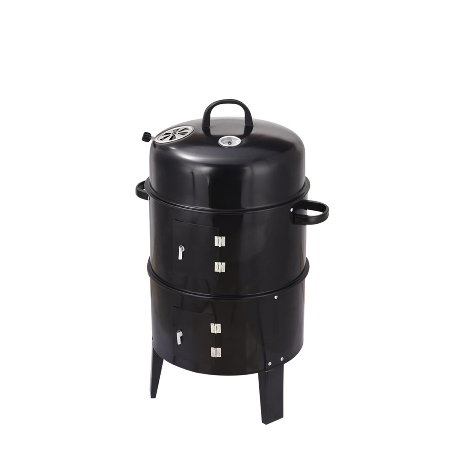 Charcoal Grill Brazier, Wood Fired BBQ Smoker Stove - Double Layer ...