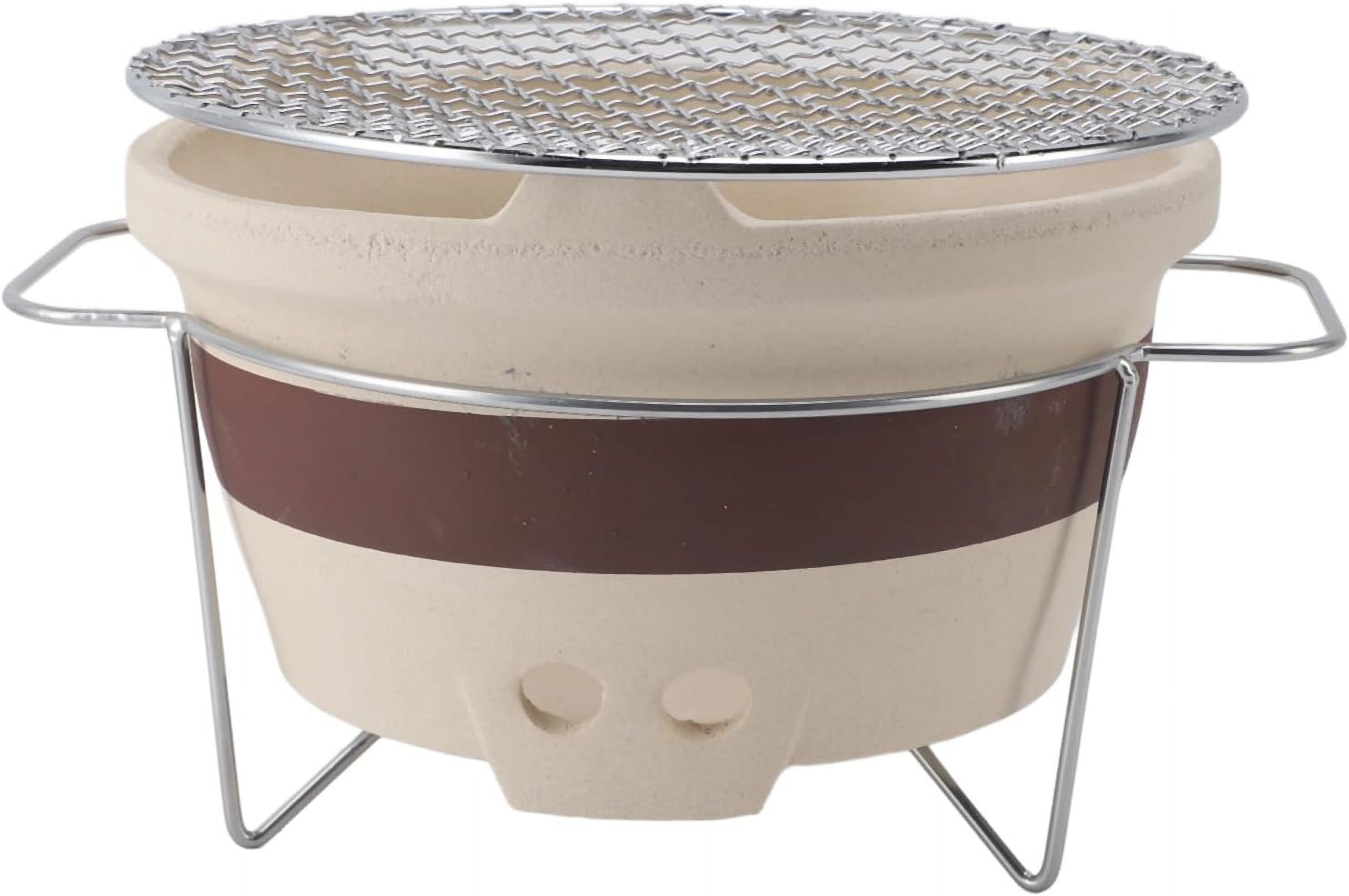 Charcoal Grill, Indoor Outdoor Portable Hibachi Grill with Wire Mesh ...
