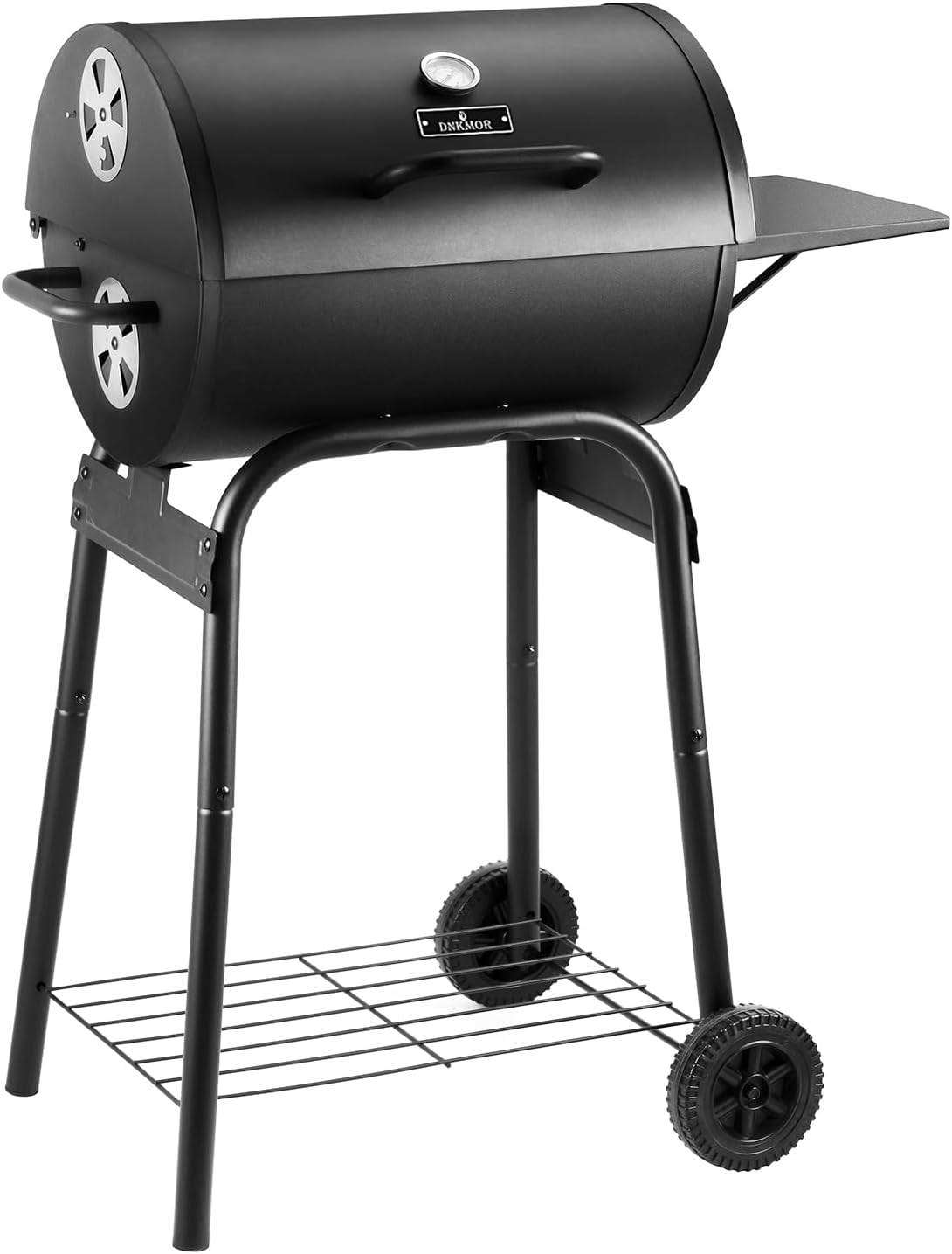 Charcoal Grill Outdoor BBQ Grill, Barrel Charcoal Grills with Side ...