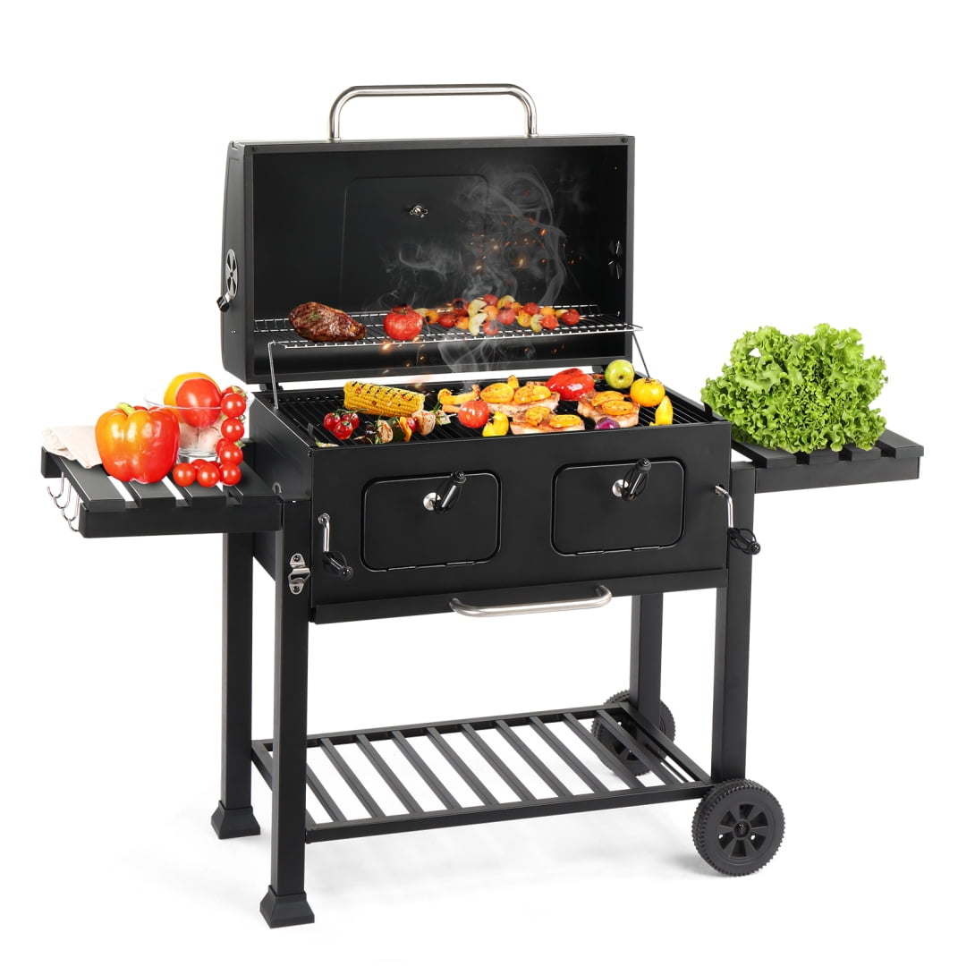 Charcoal Grill Outdoor BBQ Grill, Extra Large Cooking fits up to 30 ...