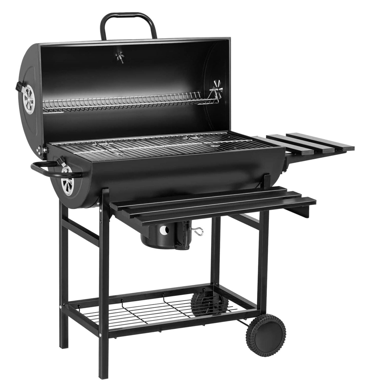 Charcoal Grill style BBQ Charcoal Grills with Three Item Racks ...
