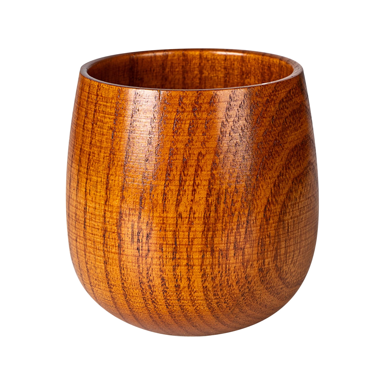 Charcoal Grilled Universal Wooden Cup, Big Belly Design, Nonscalding ...