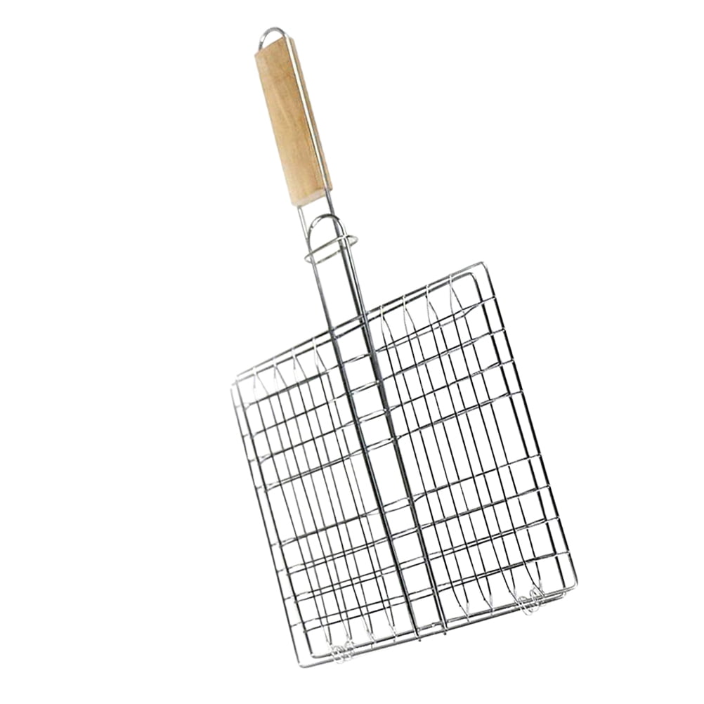 Charcoal Grills Basket BBQ Net Grilled Fish Clip Non-deformable ...