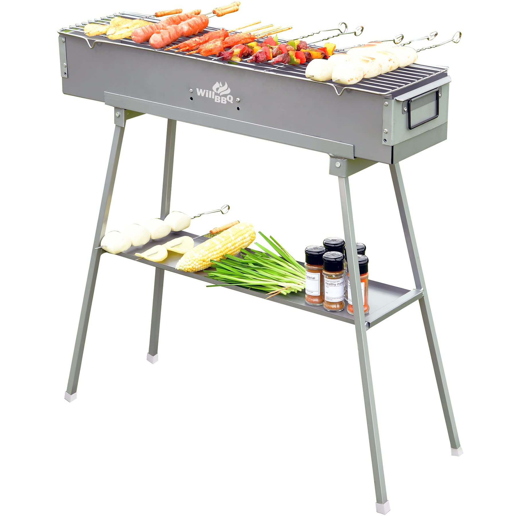 Charcoal Grills Commercial Quality Portable Multiple Size Hibachi BBQ ...