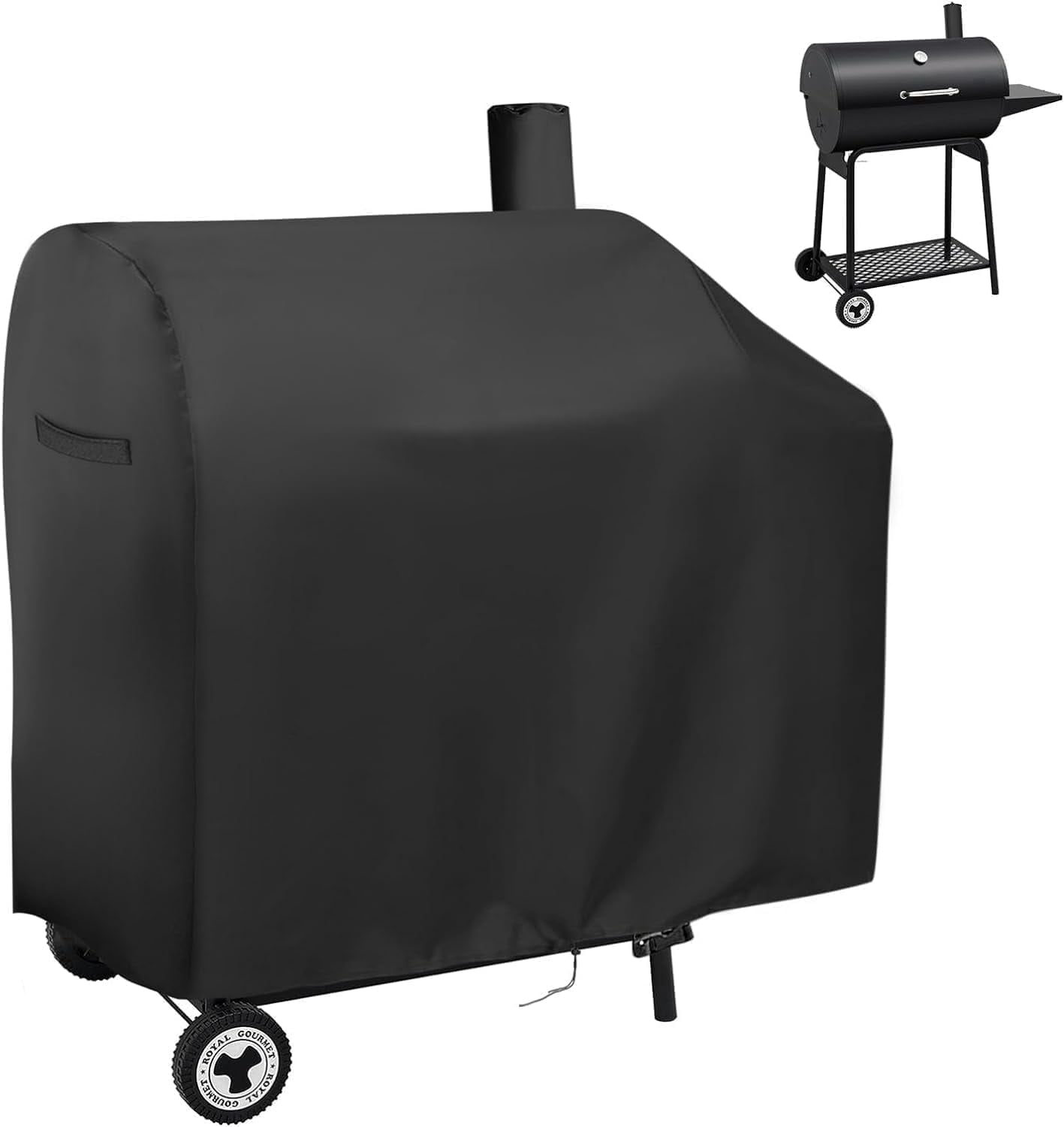POMER Charcoal Grills Cover for CC1830 30 Barrel Waterproof Outdoor BBQ ...