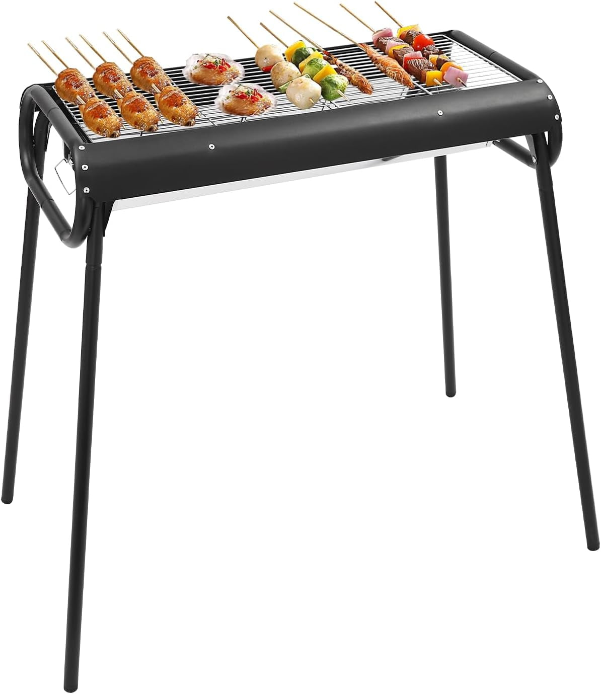 Charcoal Grills Portable BBQ Griddle, Foldable Kabob Barbecue with Carry Bag for Outdoor Hibachi ...