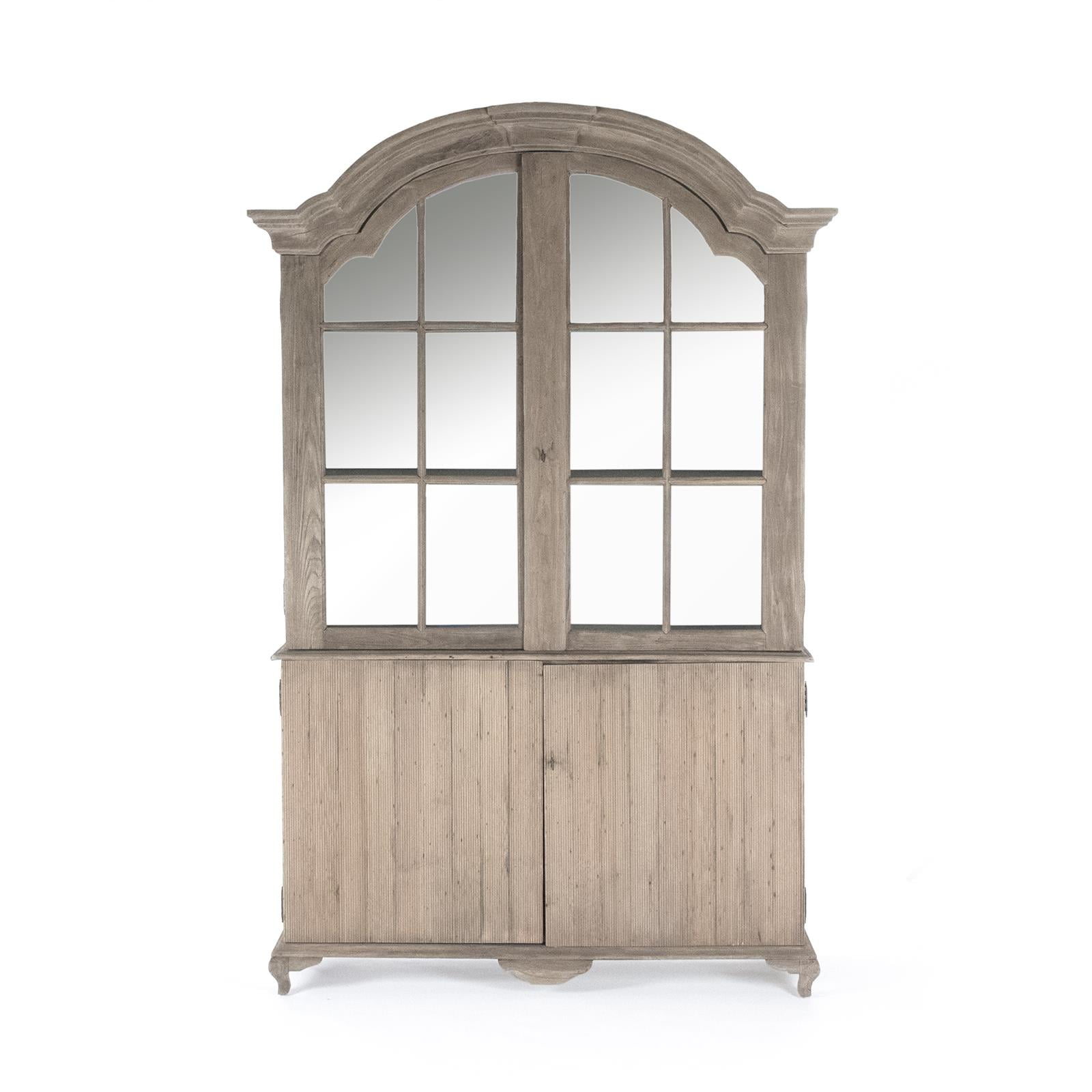 Charcoal Hugh Cabinet with Wine Glass Holder - Walmart.com