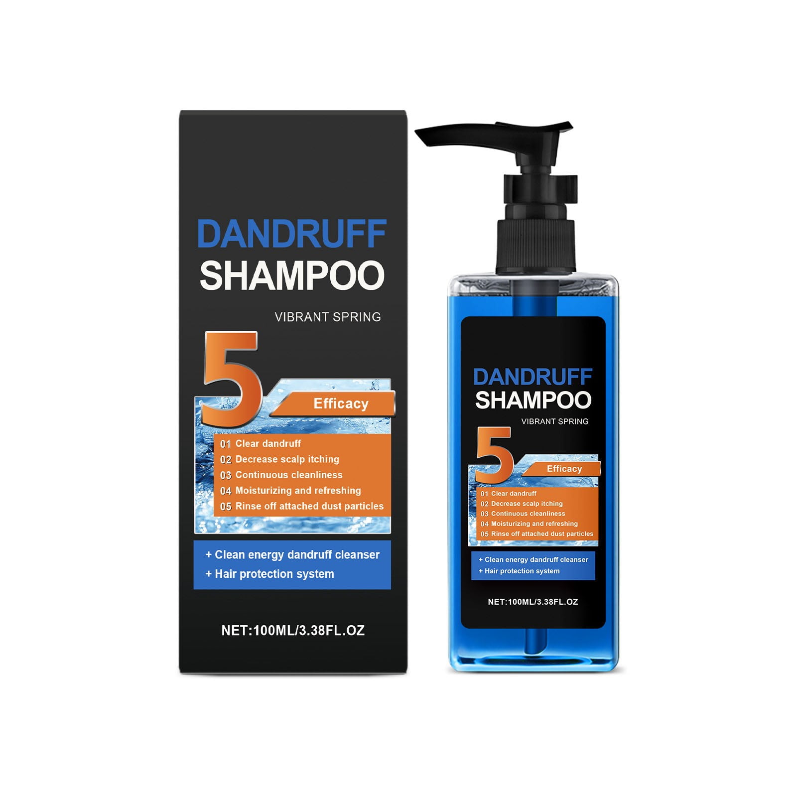 Charcoal Infused Men's Dandruff Shampoo for Oil Removal,Enriched with ...