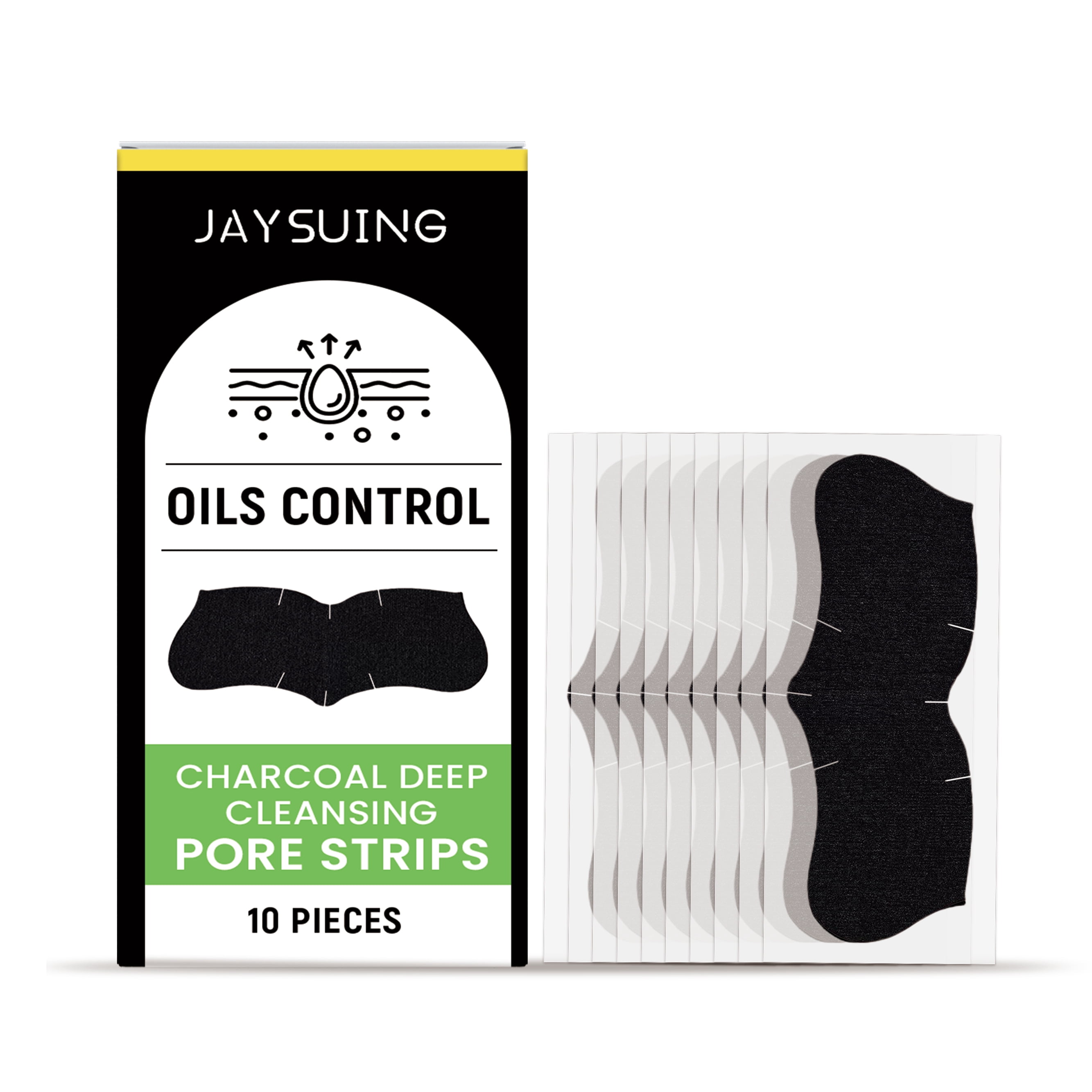 Charcoal Pore-Clearing Nasal Patch for Blackhead Removal, Deep Pore ...
