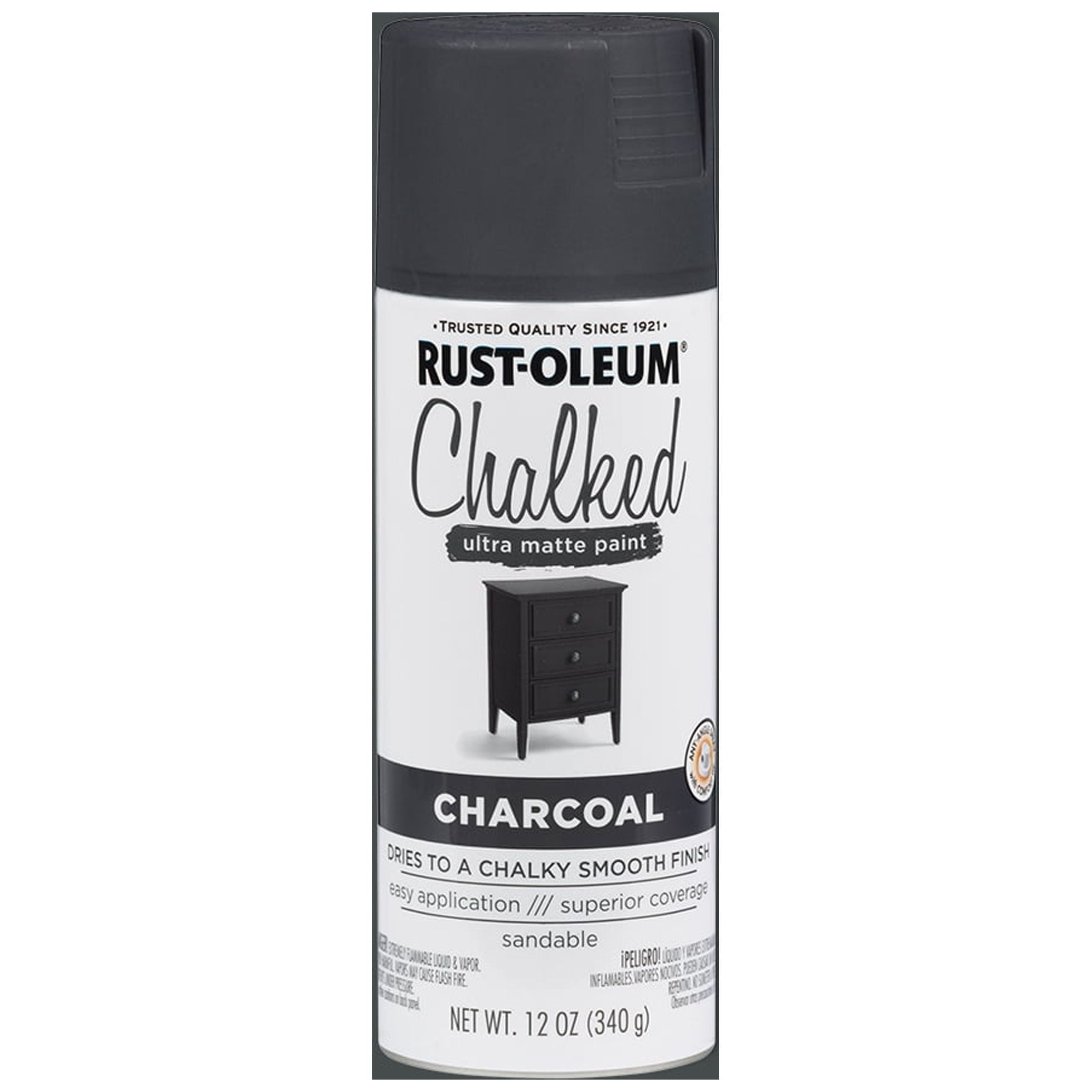 Charcoal, Rust-Oleum Chalked Ultra Matte Spray Paint, 12 oz - Walmart.com