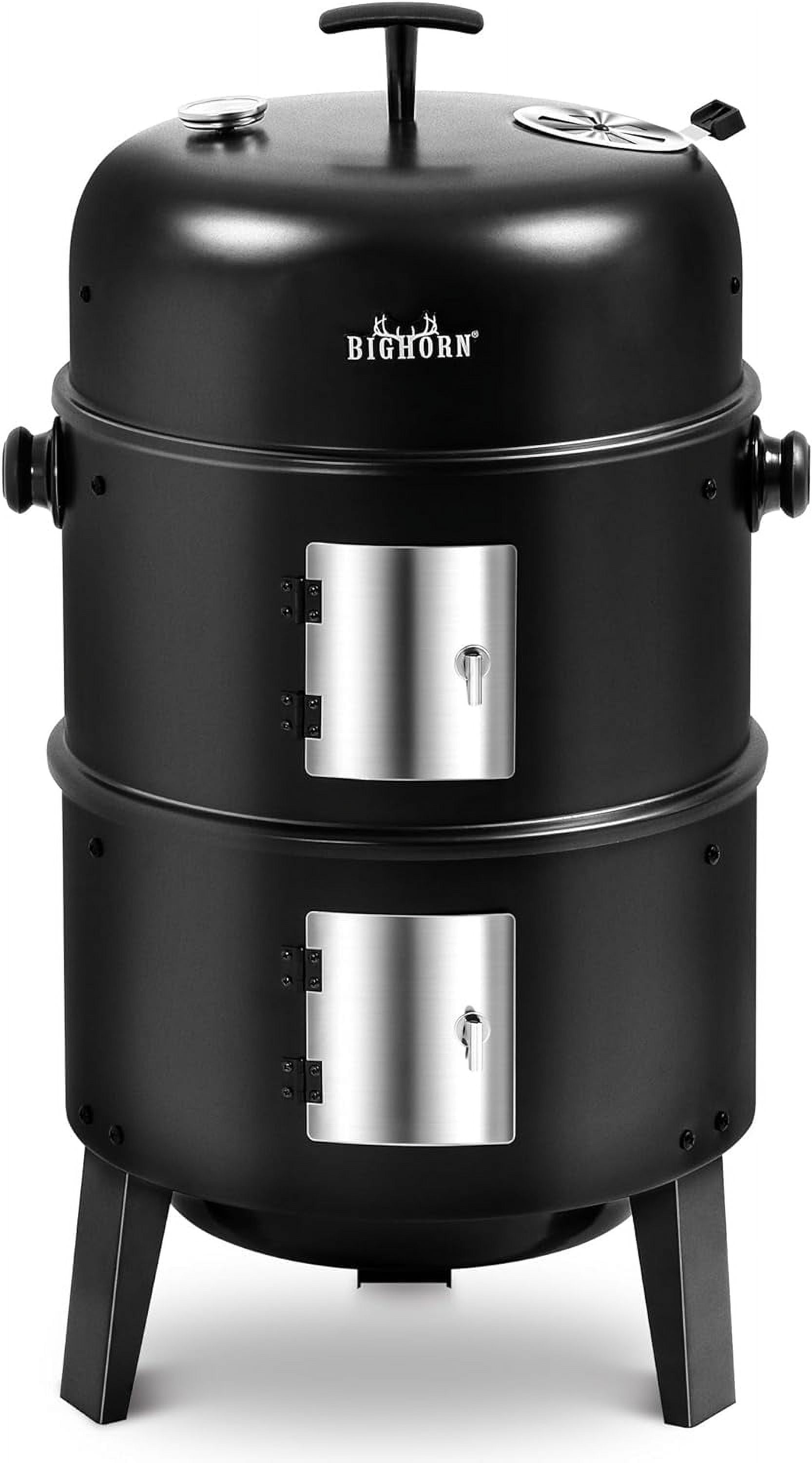 Charcoal Smoker Grill Wood Smoker Grills Outdoor Cooking 16 Inch ...