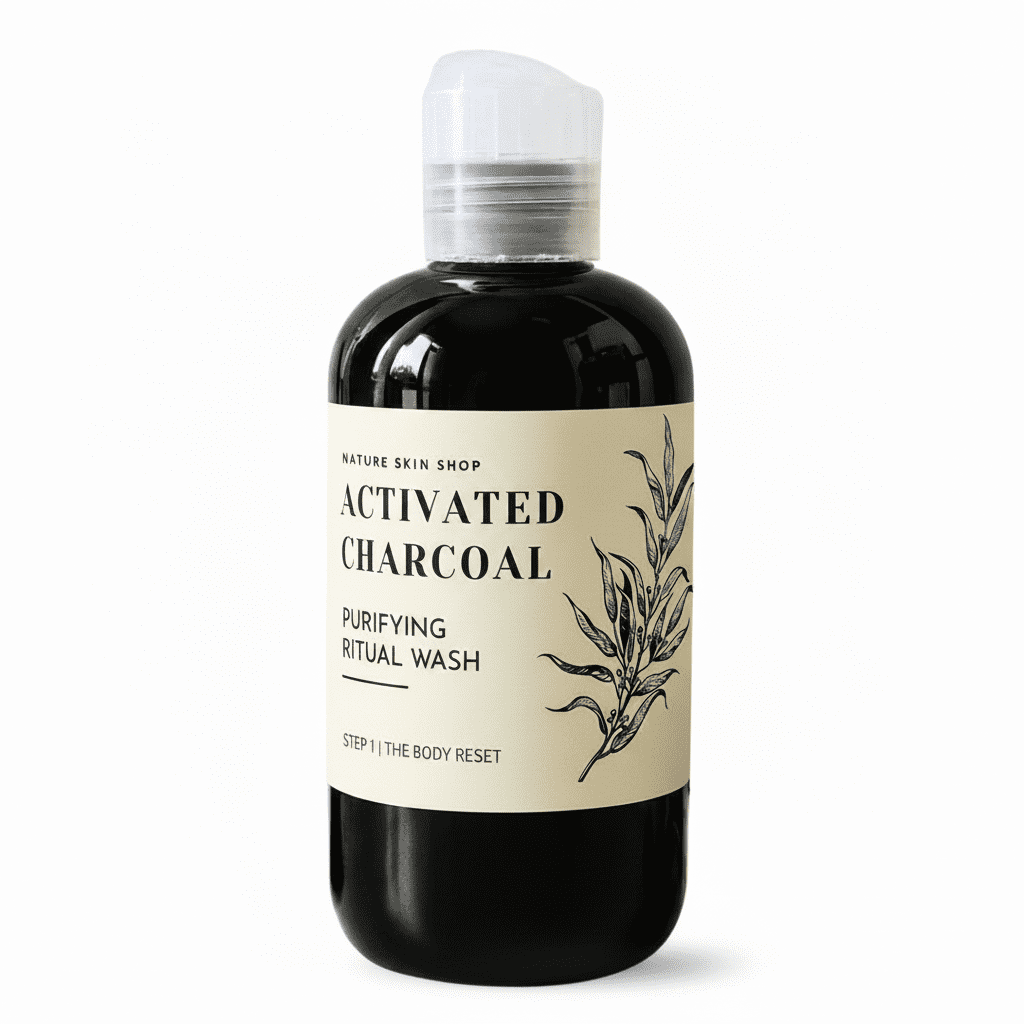 Nature Skin Shop Charcoal & Tea Tree Body Wash | Detoxifying Cleanser ...