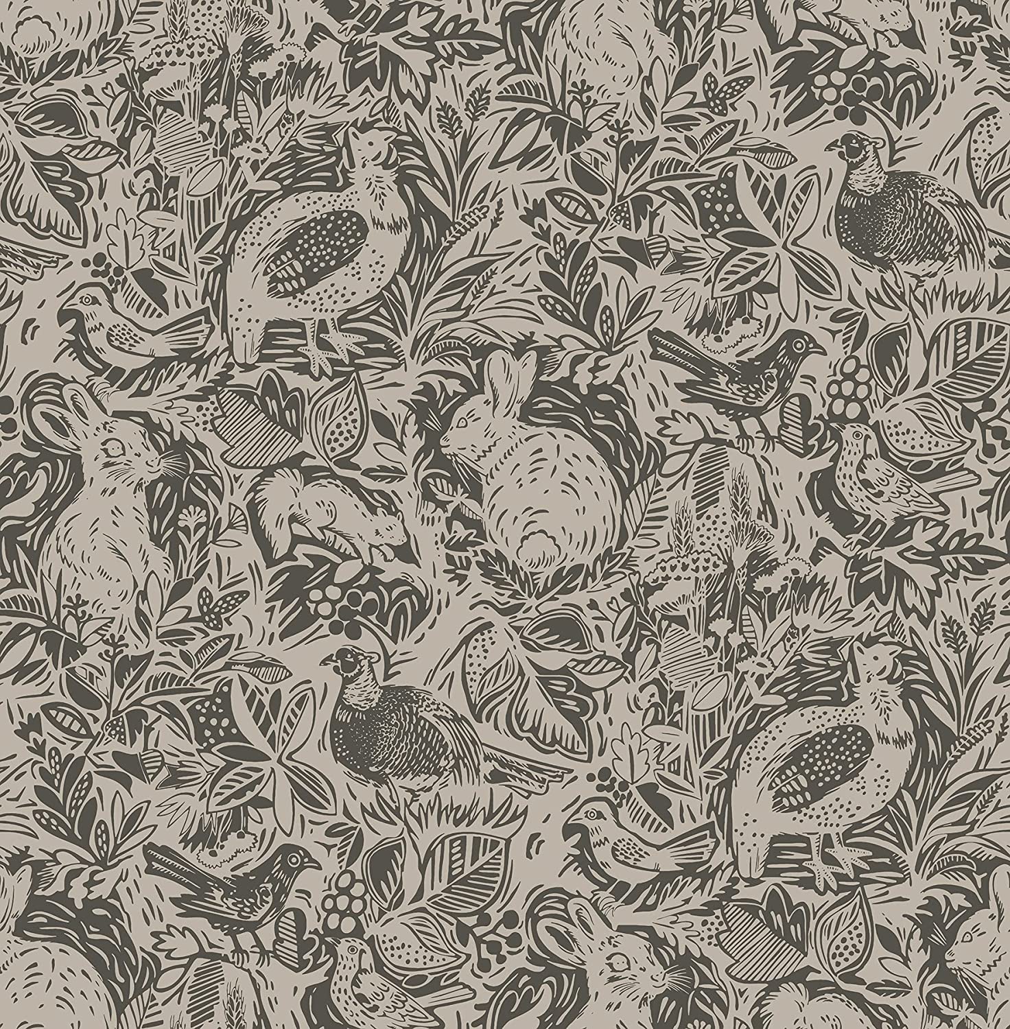 Charcoal Terrene Peel & Stick Wallpaper - Walmart.com