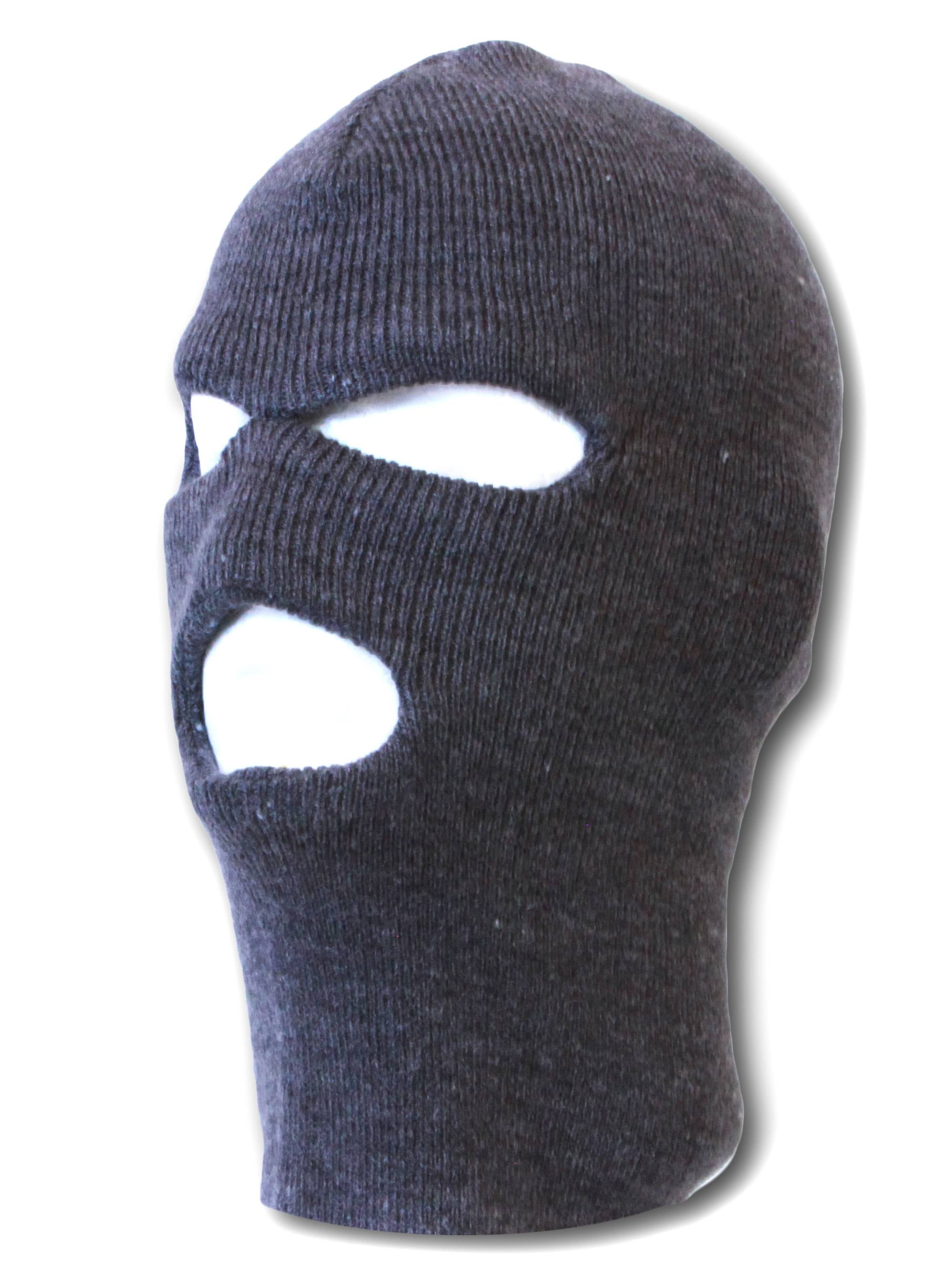 Charcoal Three Holed Ski Mask - Walmart.com