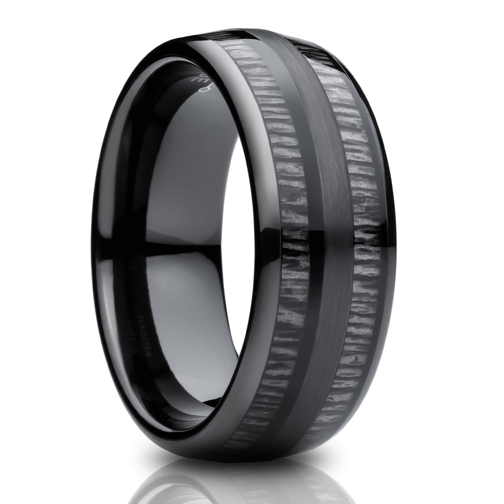 Charcoal Wedding Ring,Tungsten Wedding Ring,8mm Wedding Ring,Engagement ...