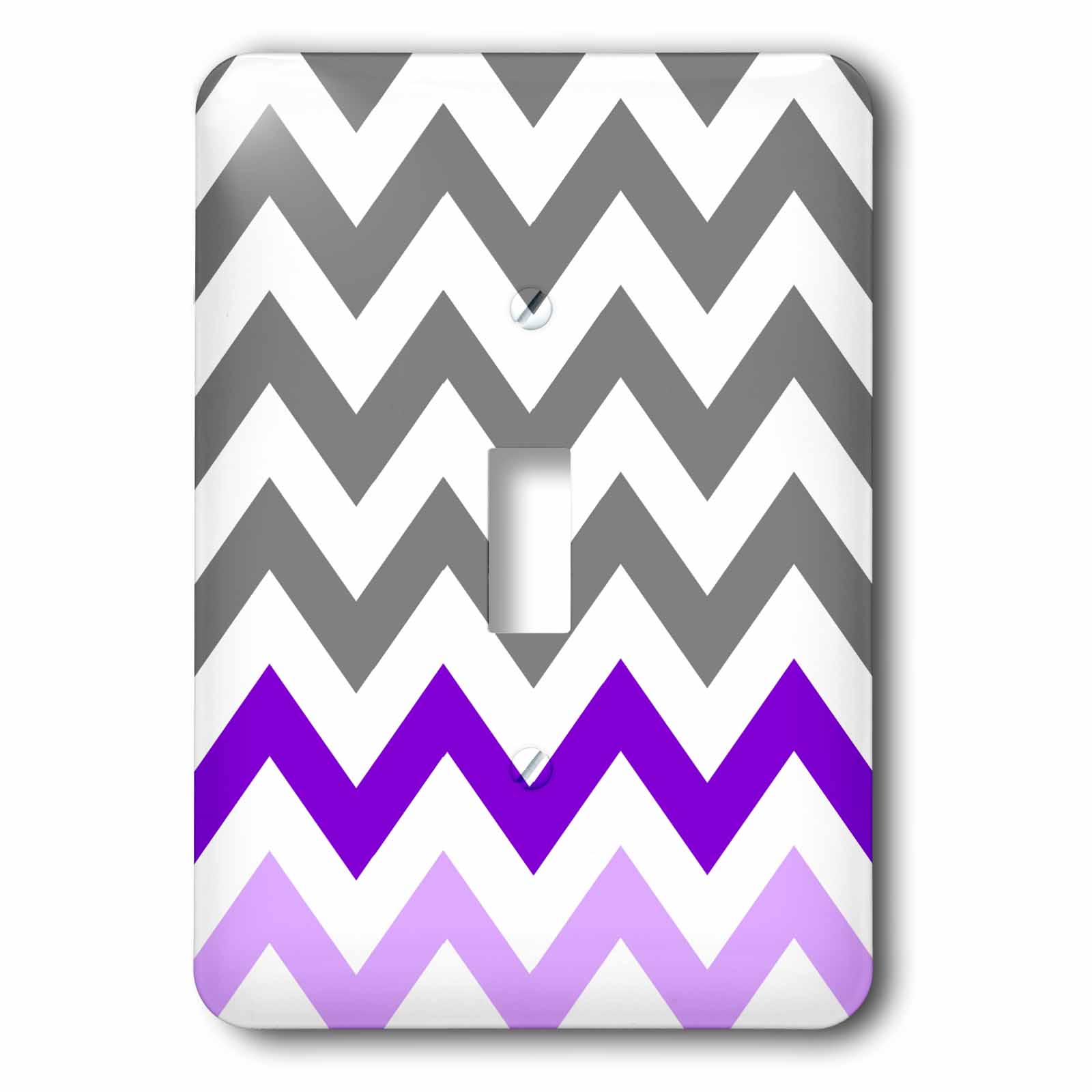 Charcoal grey chevron with purple zig zag accent - gray zigzag pattern single toggle switch lsp ...