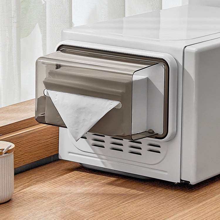 Charcrocsm Magnetic Paper Towel Holder for Refrigerator, Clear Brown ...