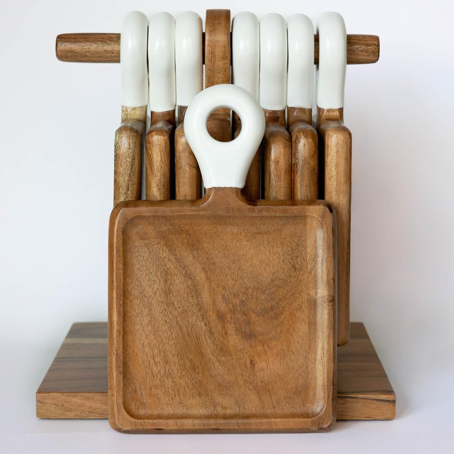 Charcuterie Boards Set of 8-8"x6" Acacia Wood Mini Serving Boards for ...