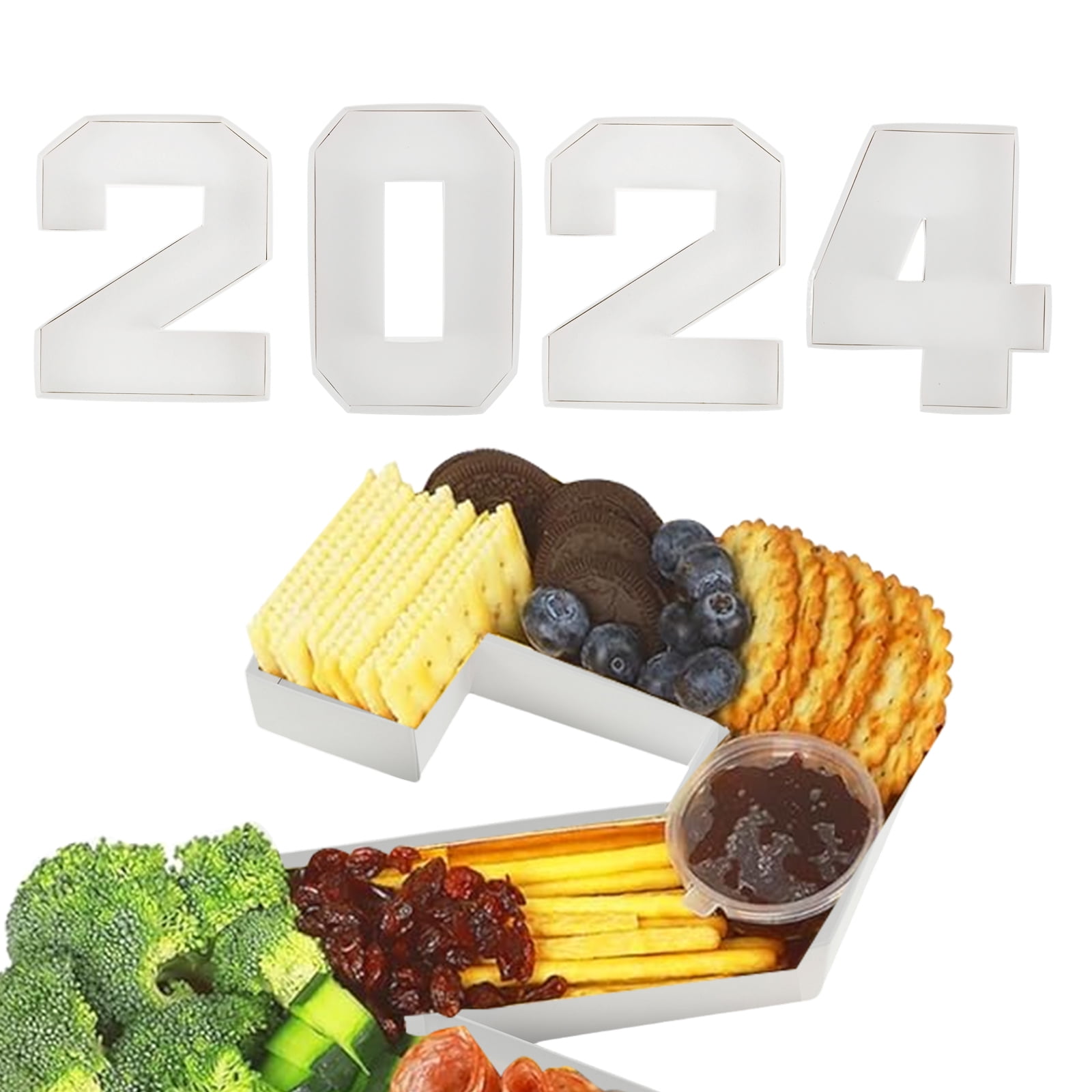 Charcuterie Letter Number Trays 2024 Graduation Cardboard Number ...