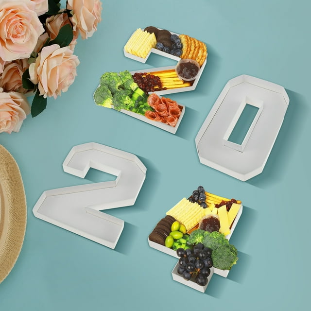 Charcuterie Letter Number Trays 2024 Graduation Cardboard Number ...