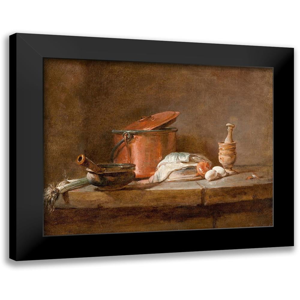 Chardin, Jean-Simeon 14x12 Black Modern Framed Museum Art Print Titled ...