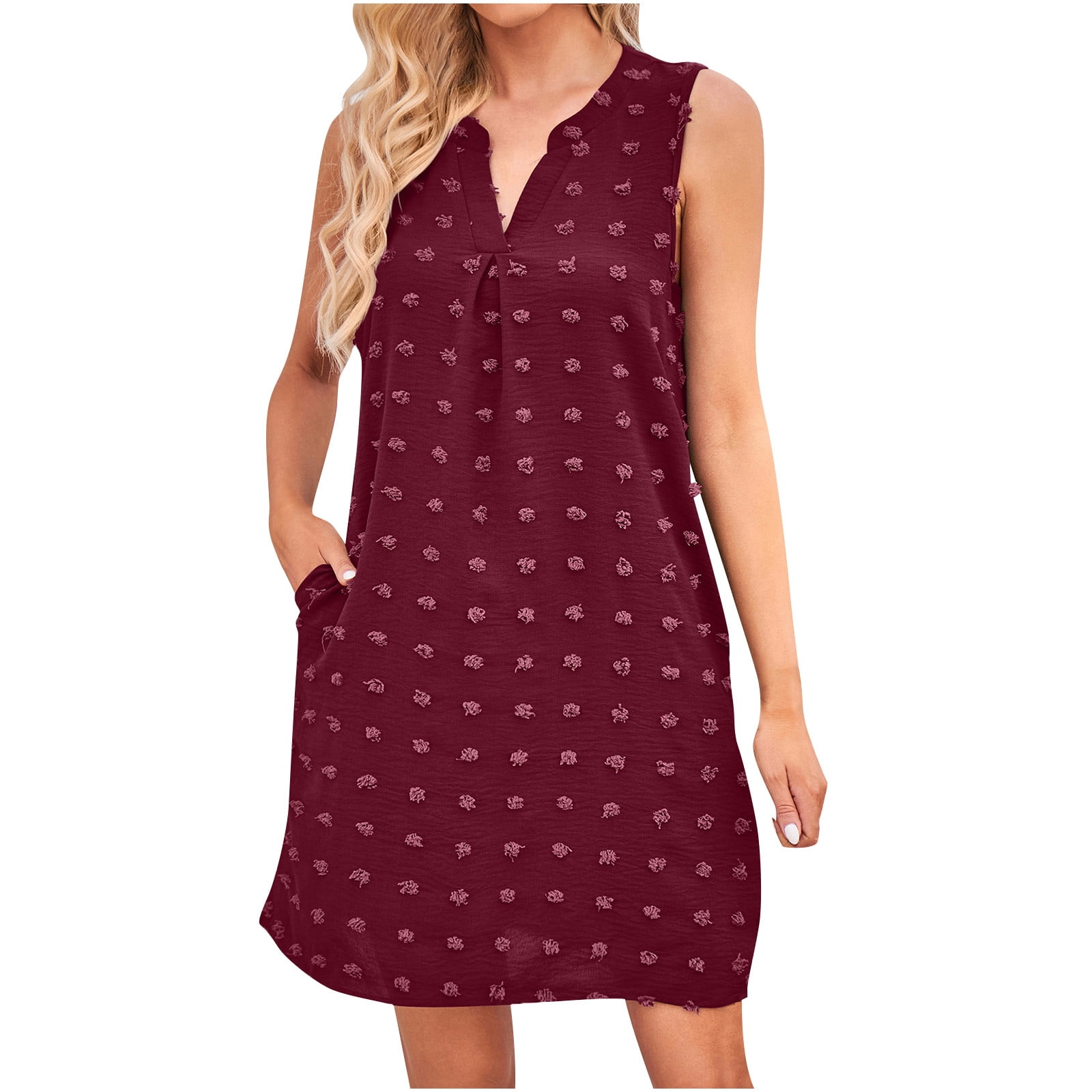 Charella Fashion Women Solid Colored Comfortable Pocket V-Neck Short ...