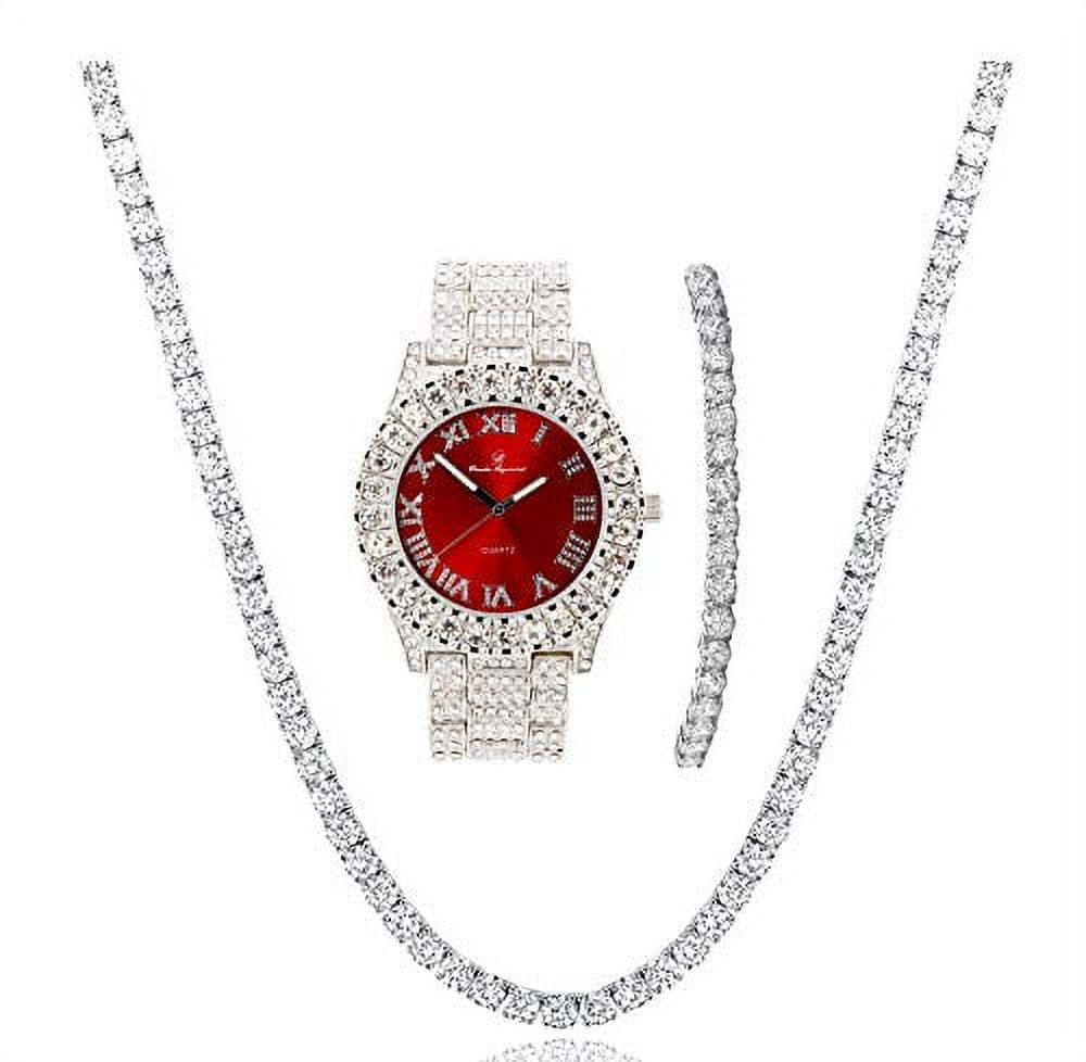 Charels Raymond Women's Big Rocks Colored Dial with Roman Numerals ...