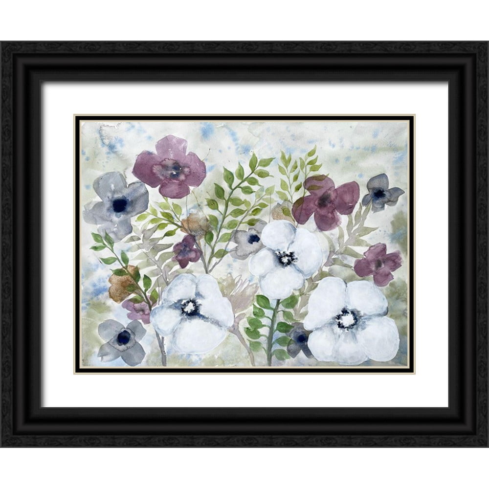 Charest, Doris 14x12 Black Ornate Wood Framed with Double Matting Museum Art Print Titled ...