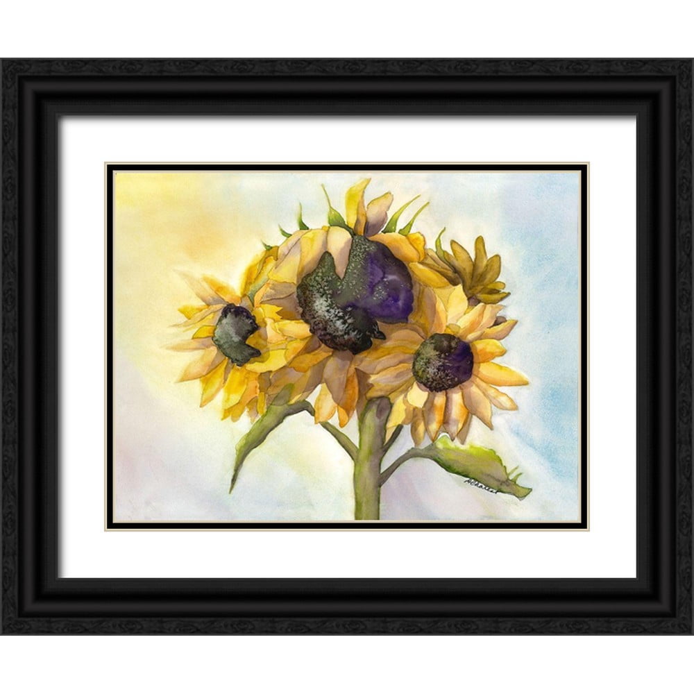 Charest, Doris 14x12 Black Ornate Wood Framed with Double Matting ...