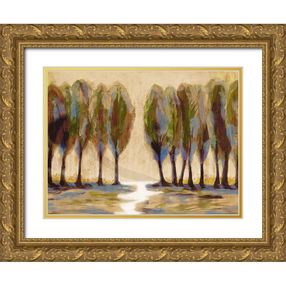 Charest, Doris 14x12 Gold Ornate Wood Framed with Double Matting Museum ...