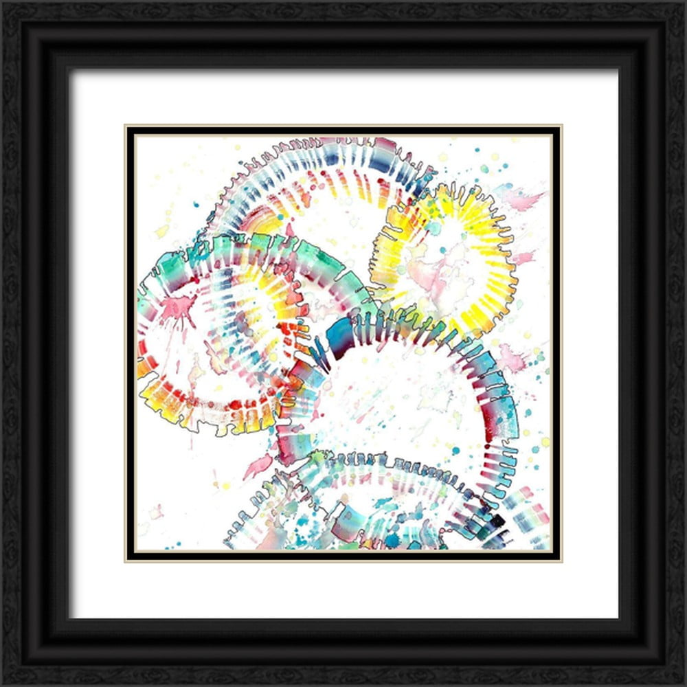 Charest, Doris 15x15 Black Ornate Wood Framed with Double Matting ...