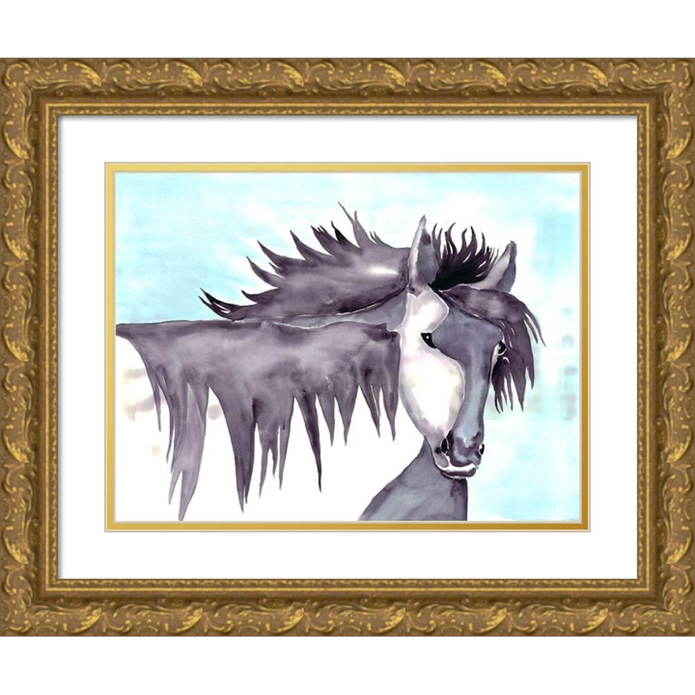 Charest, Doris 18x15 Gold Ornate Wood Framed with Double Matting Museum ...