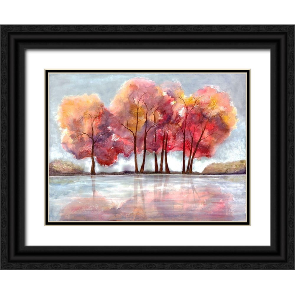 Charest, Doris 24x19 Black Ornate Wood Framed with Double Matting ...