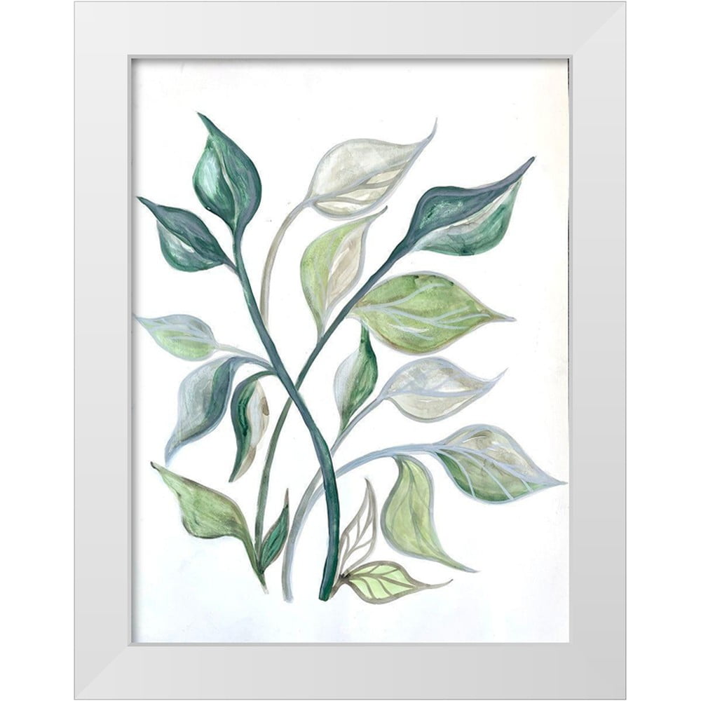 Charest, Doris 25x32 White Modern Wood Framed Museum Art Print Titled - Surfaced Growth 1 ...