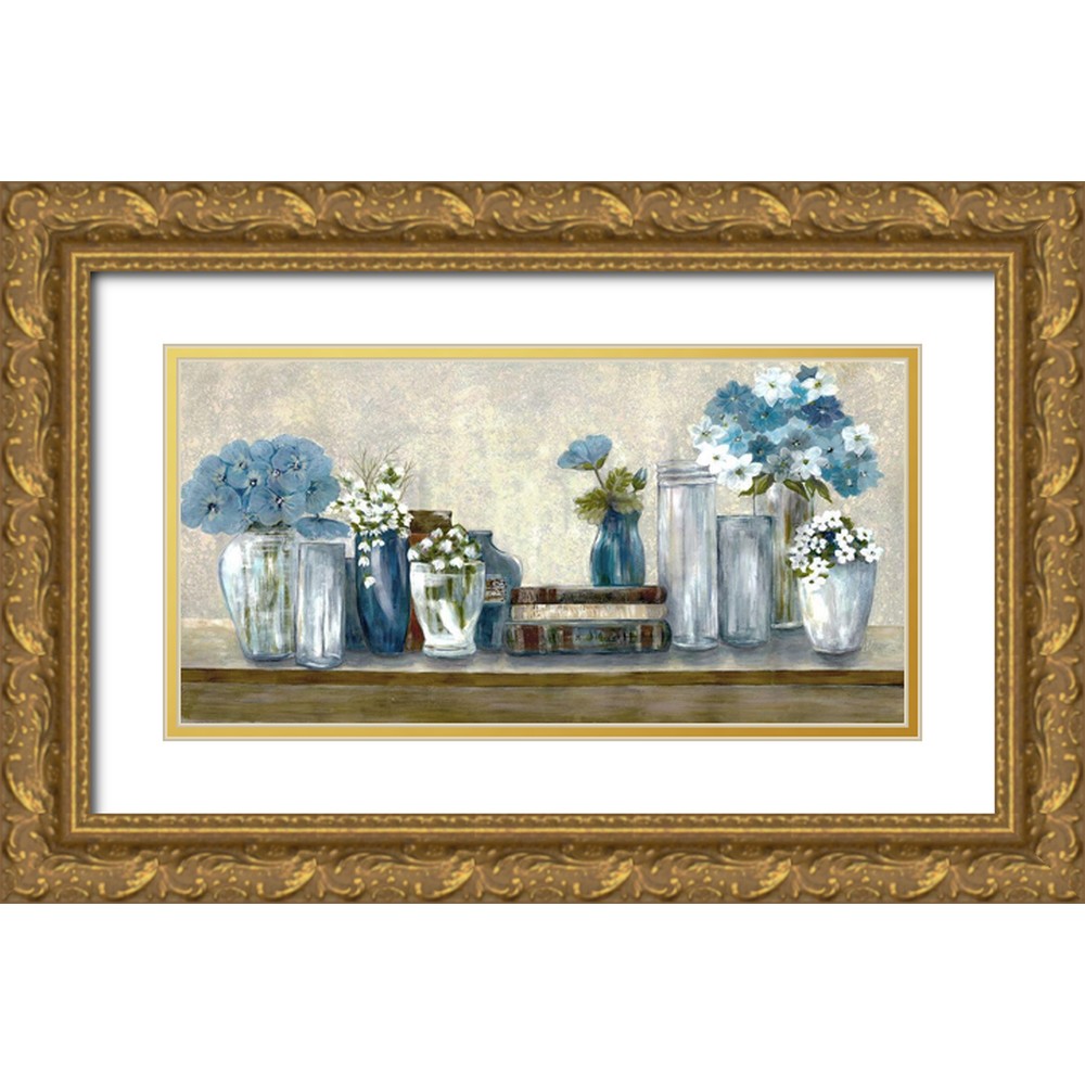 Charest, Doris 32x18 Gold Ornate Wood Framed with Double Matting Museum ...