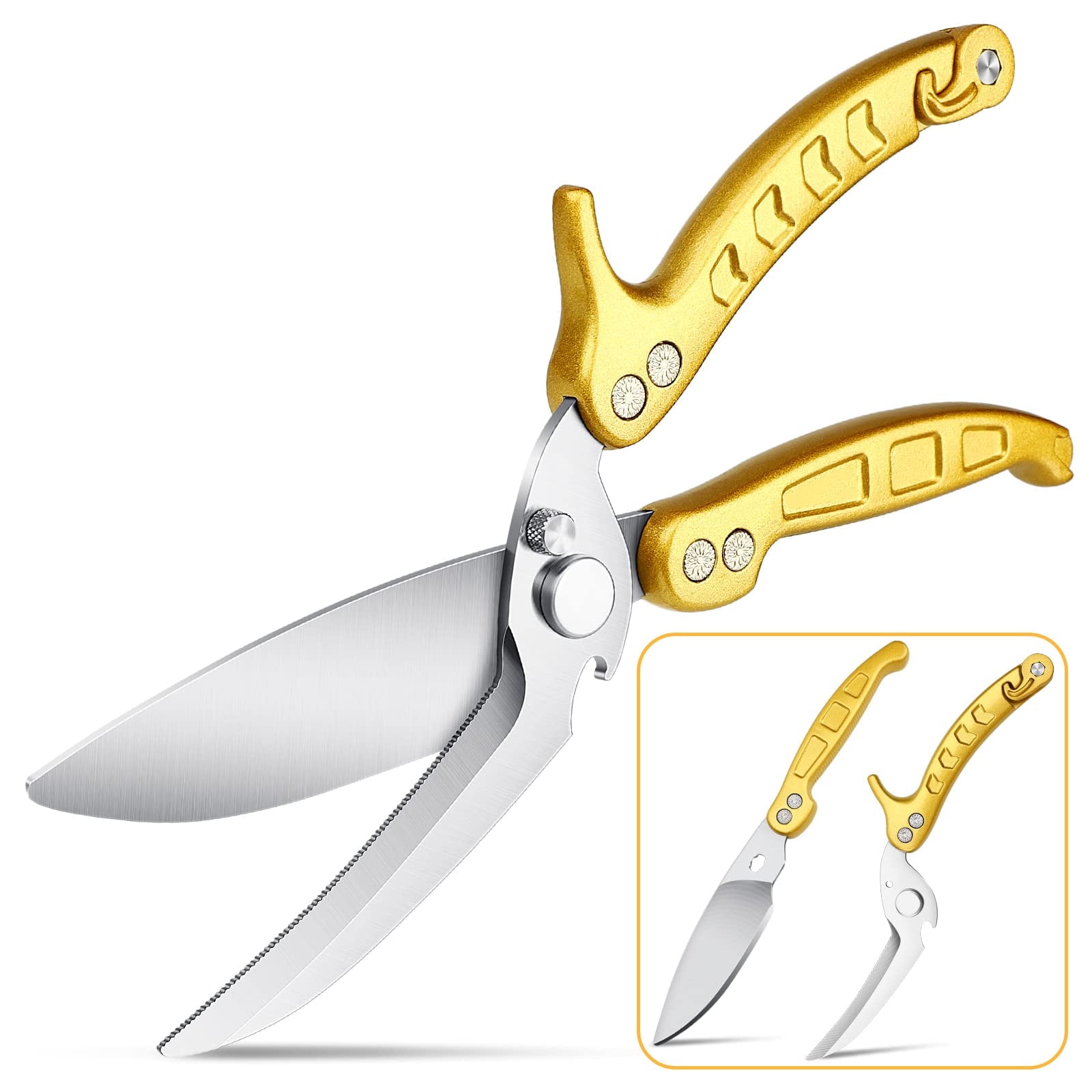 Charext Heavy Duty Poultry Shears - A Must Have Kitchen Shears for ...