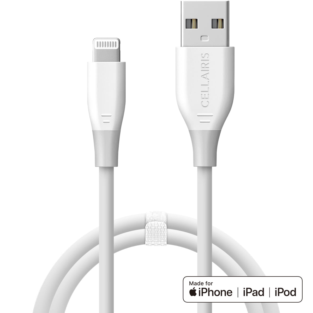 Charge Cable - 3FT USB-A to MFi Lightning White (C89 Chip) - Walmart.com