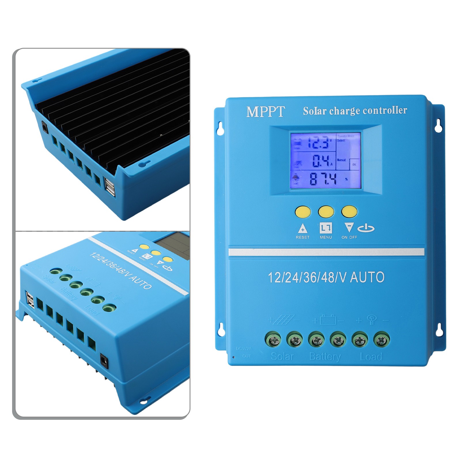 Charge Controller Solar Panel Automatic MPPT PV Charger Controller ...